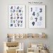 Blue Alphabet Print | Blue Alphabet Poster | Kids Nursery Print | Kids ...