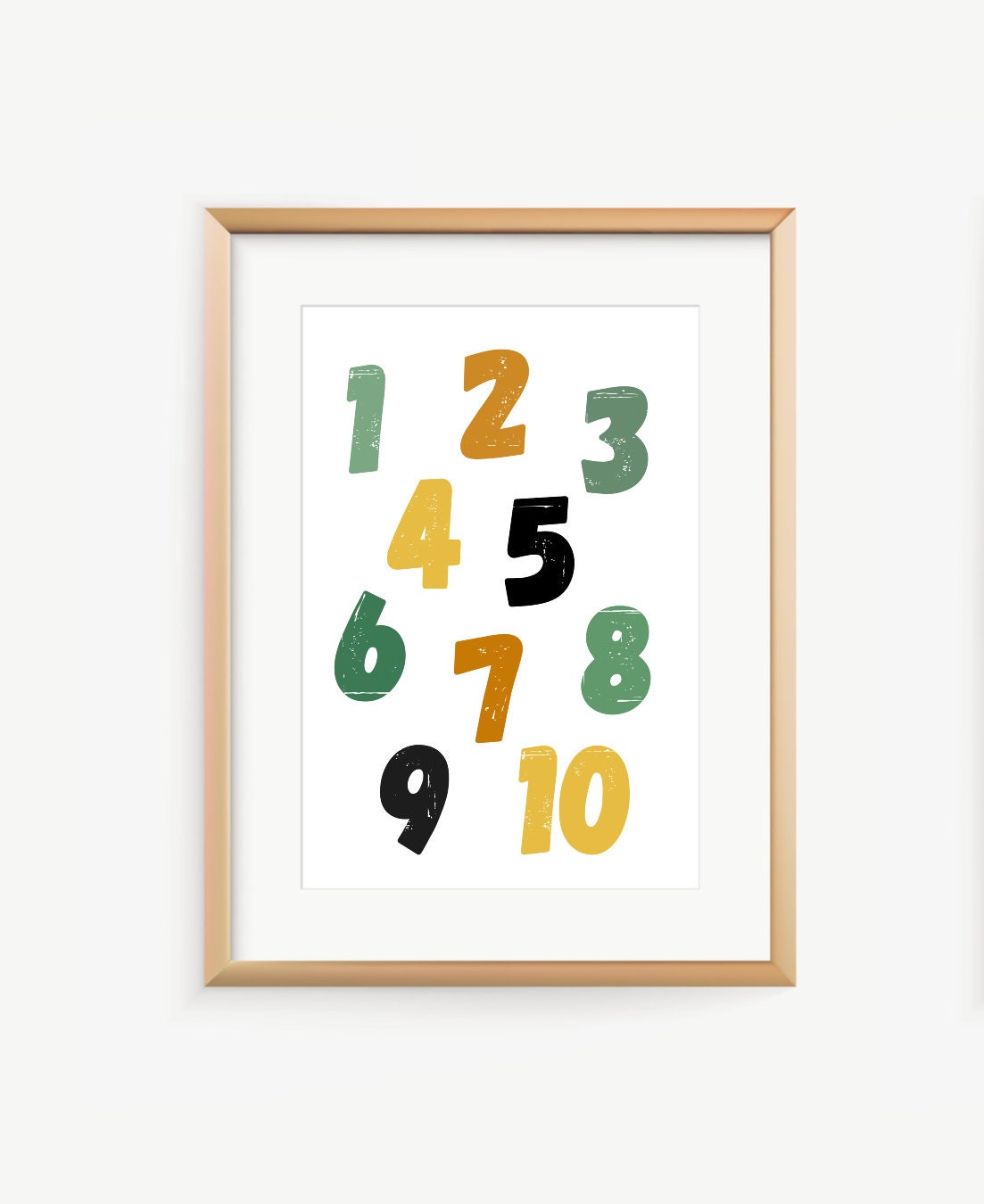 Numbers Nursery Print, Numbers Poster, Kids Room Poster, Kids Room ...