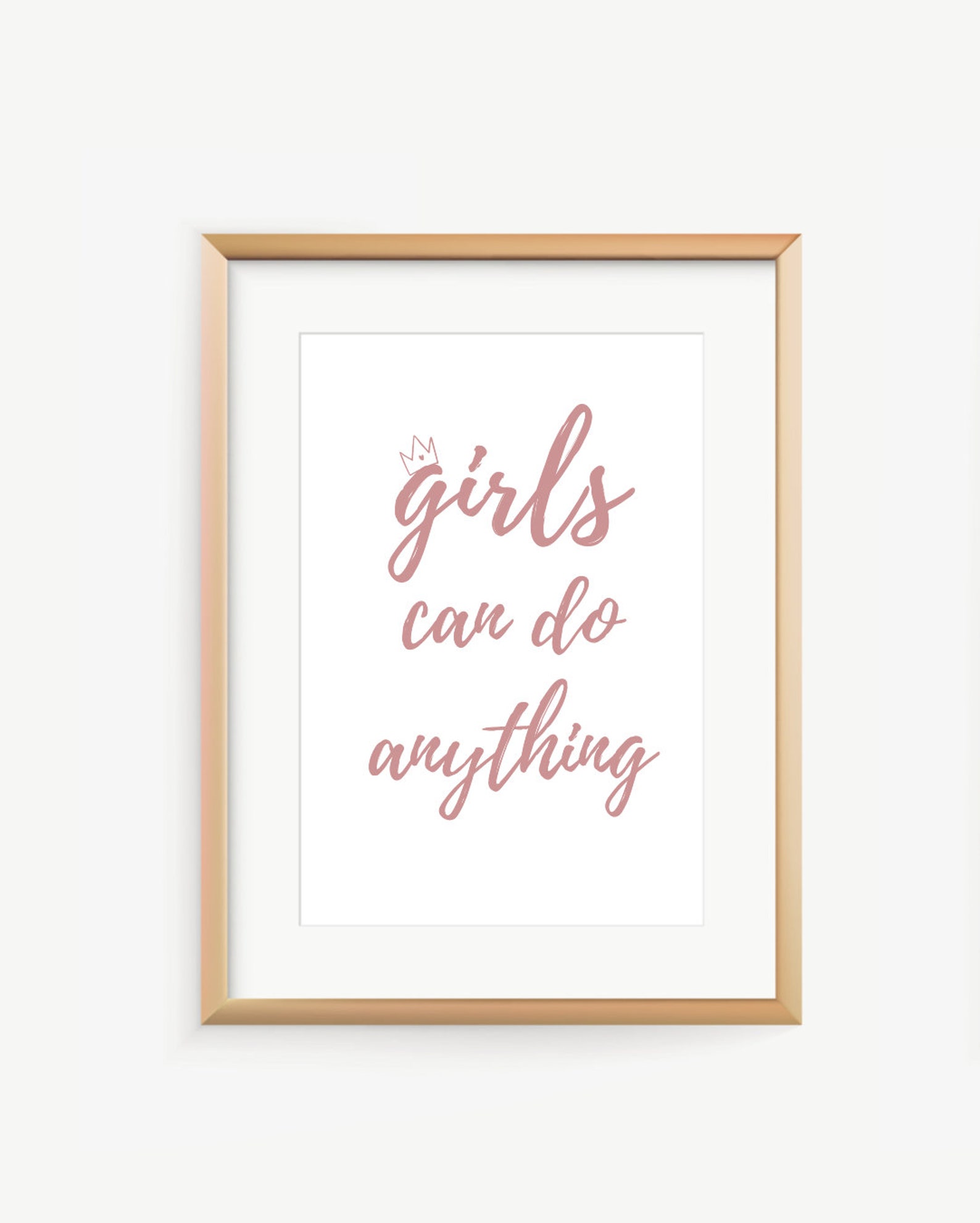 Girls Can Do Anything Quote Poster Girls Can Do Anything | Etsy