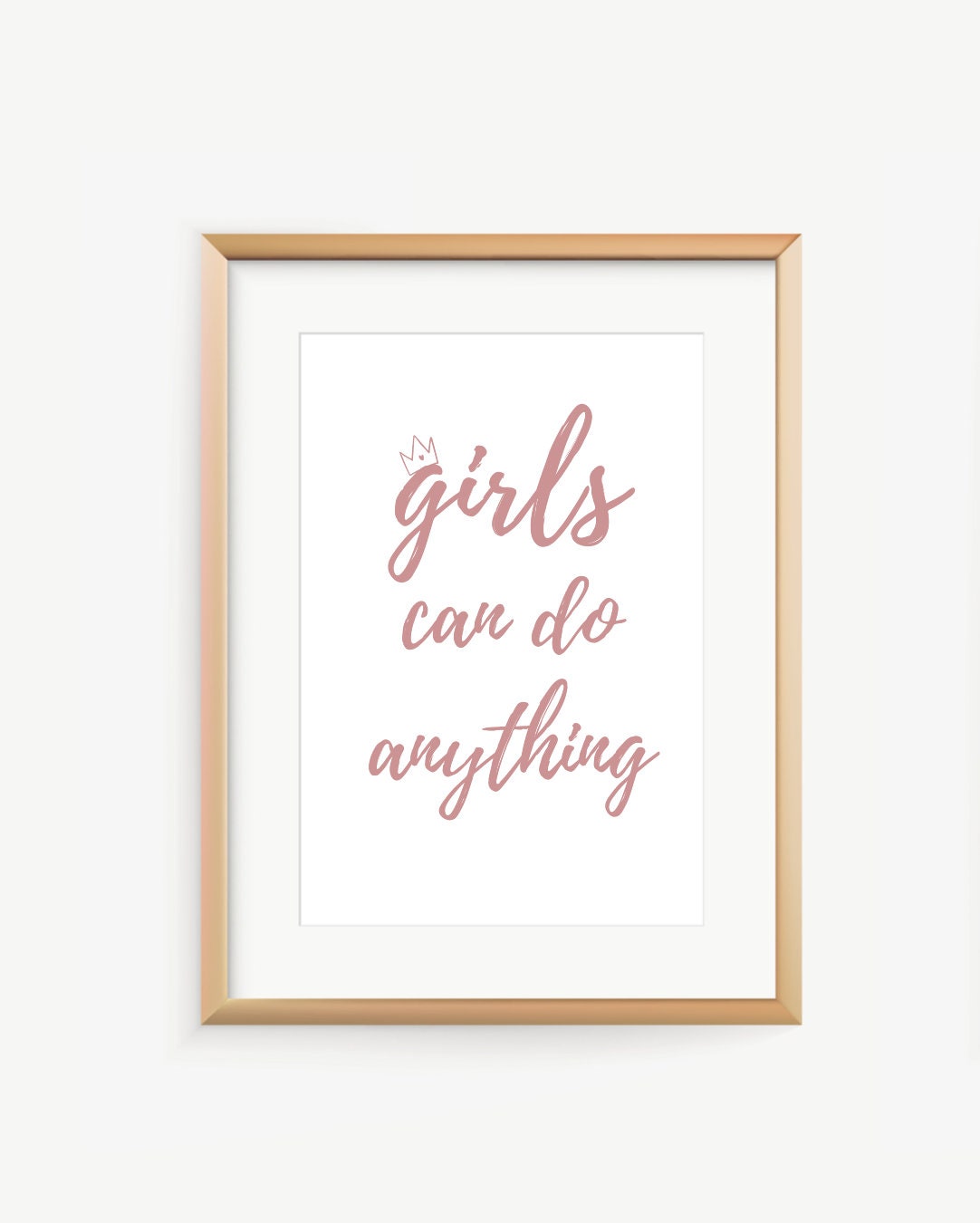 Girls Can Do Anything Quote Poster Girls Can Do Anything - Etsy UK