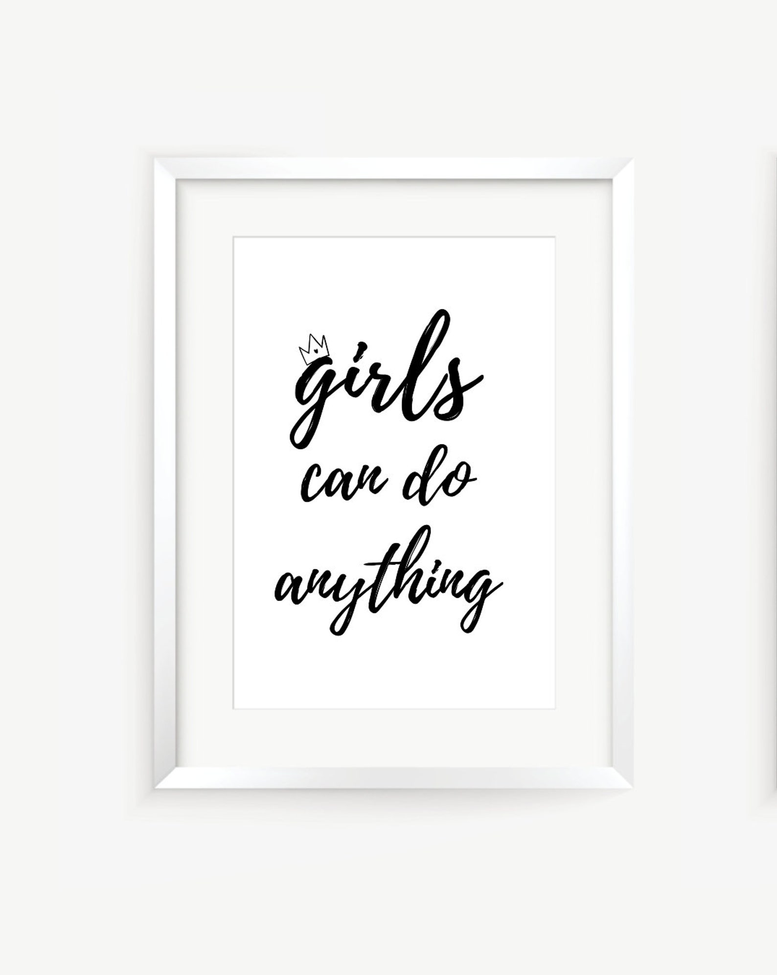 Girls Can Do Anything Quote Poster Girls Can Do Anything - Etsy UK