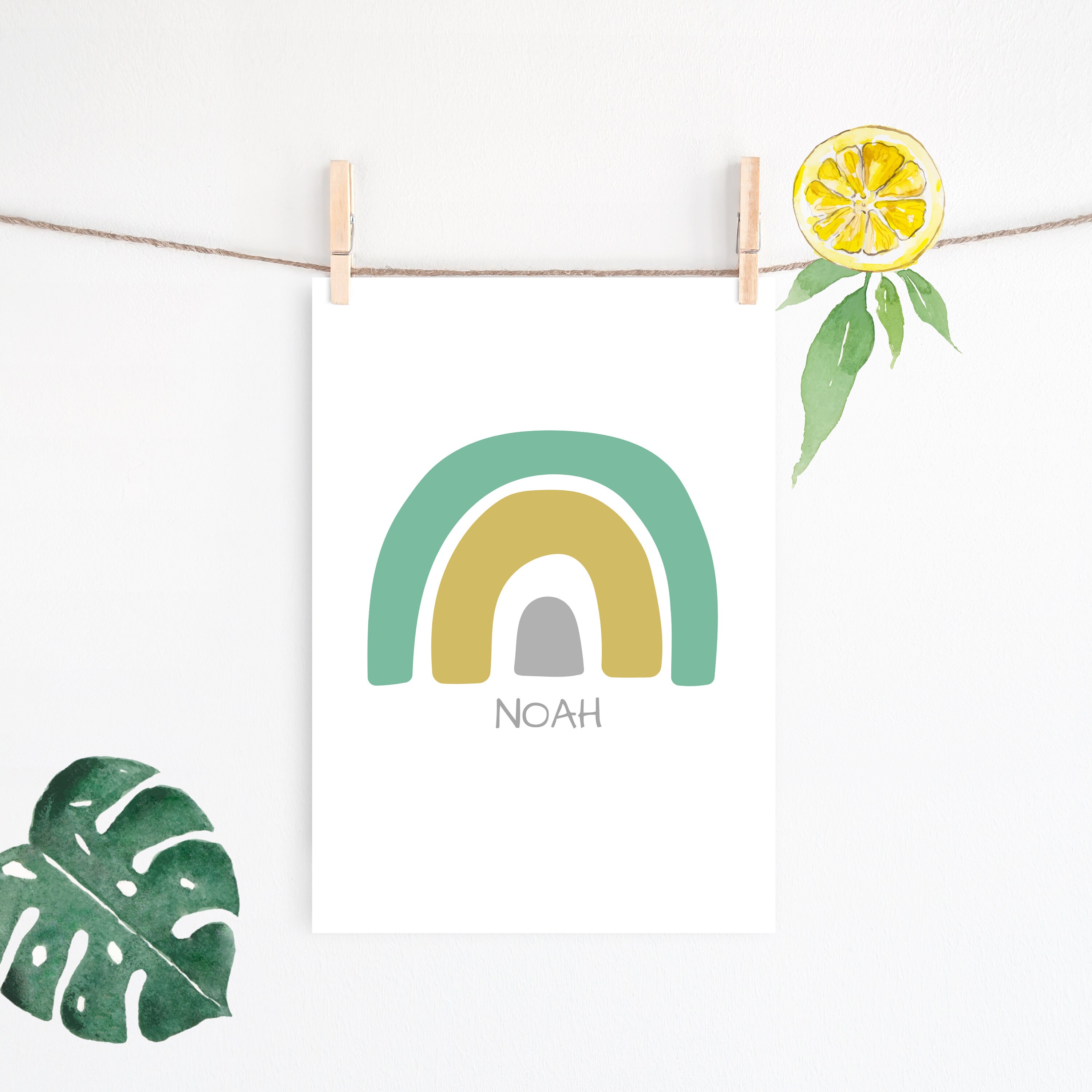 Rainbow Kids Prints Earth Tone Rainbow Neutral Tone Rainbow | Etsy