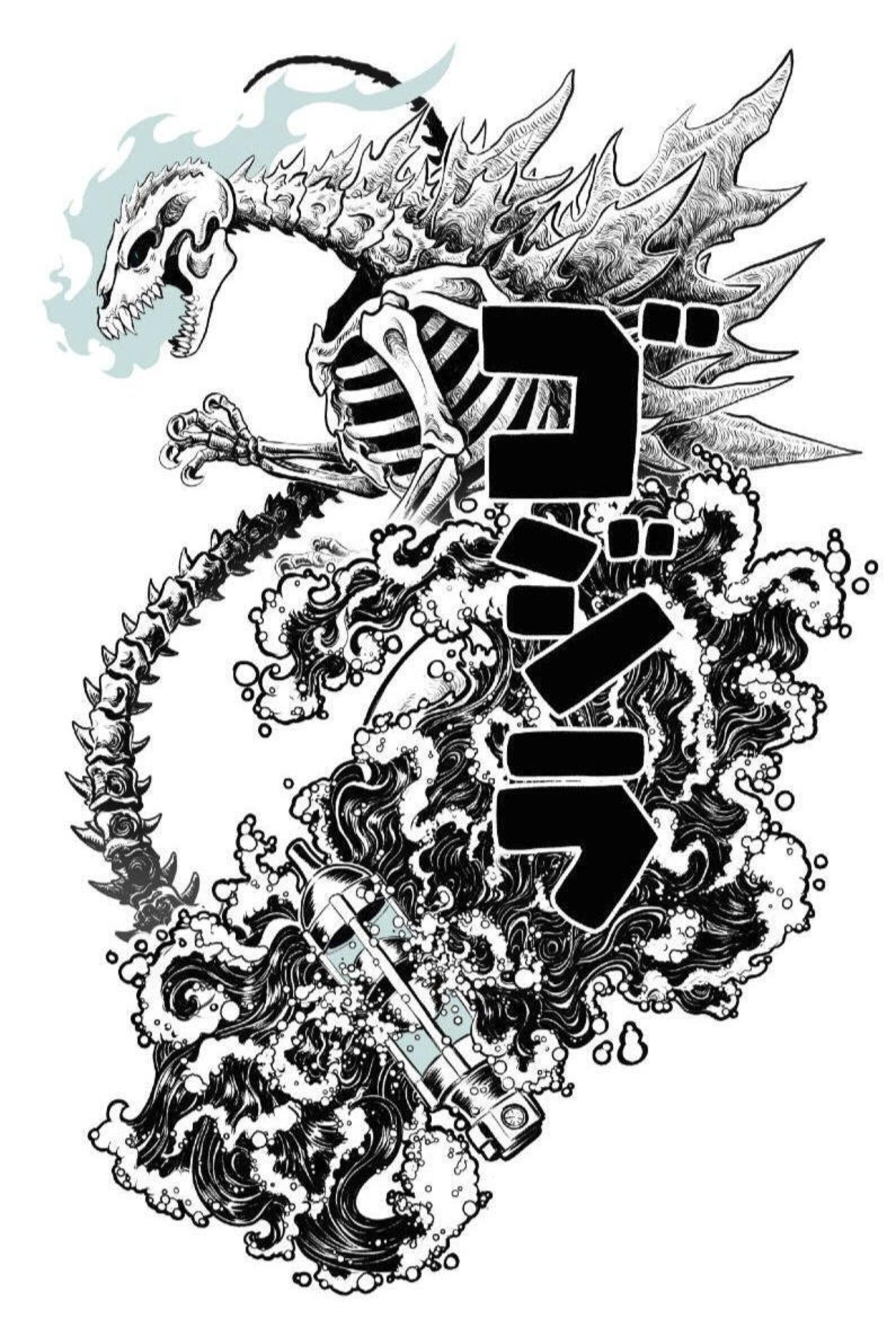 Skeleton Godzilla - Etsy