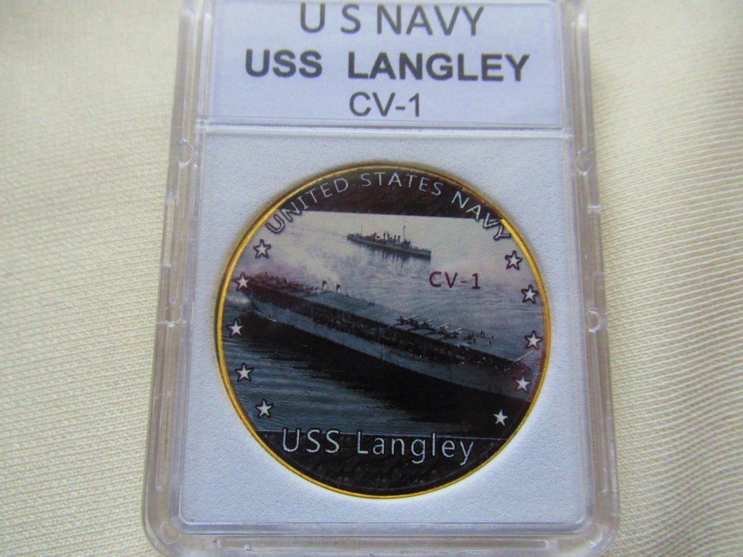U S NAVY - USS Langley (CV-1) Challenge Coin - Etsy
