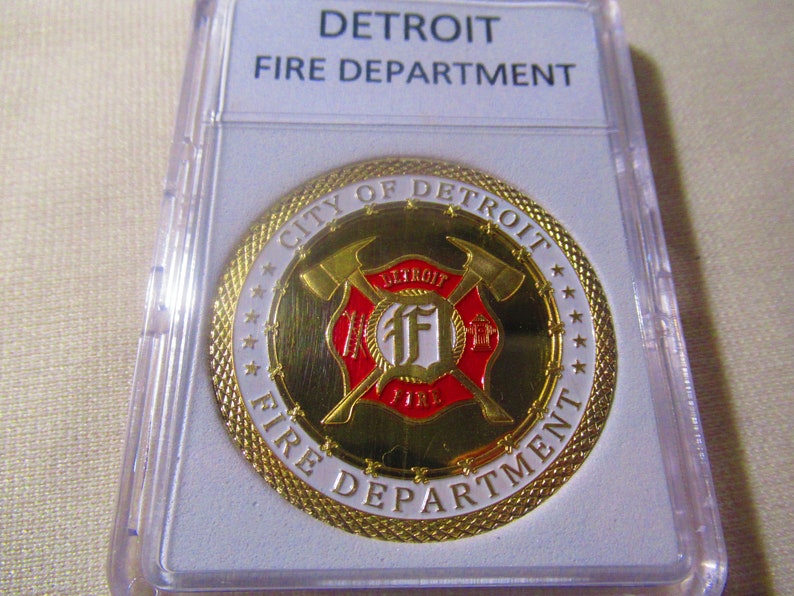 DETROIT Fire Dept. Challenge Coin - Etsy