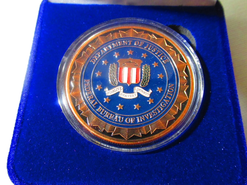 Federal Bureau of Investigation FBI Challenge Coin | Etsy