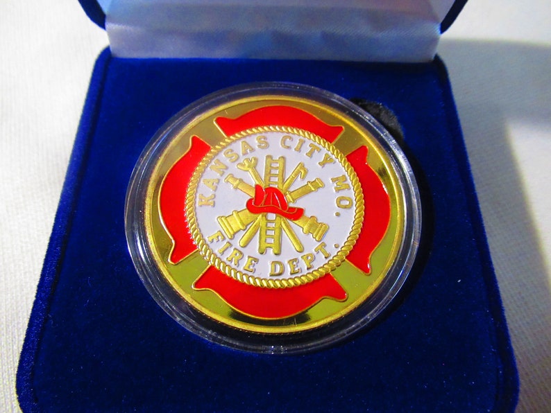 KANSAS CITY FIRE Dept. Challenge Coin | Etsy