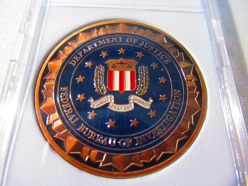 Federal Bureau of Investigation FBI Challenge Coin | Etsy