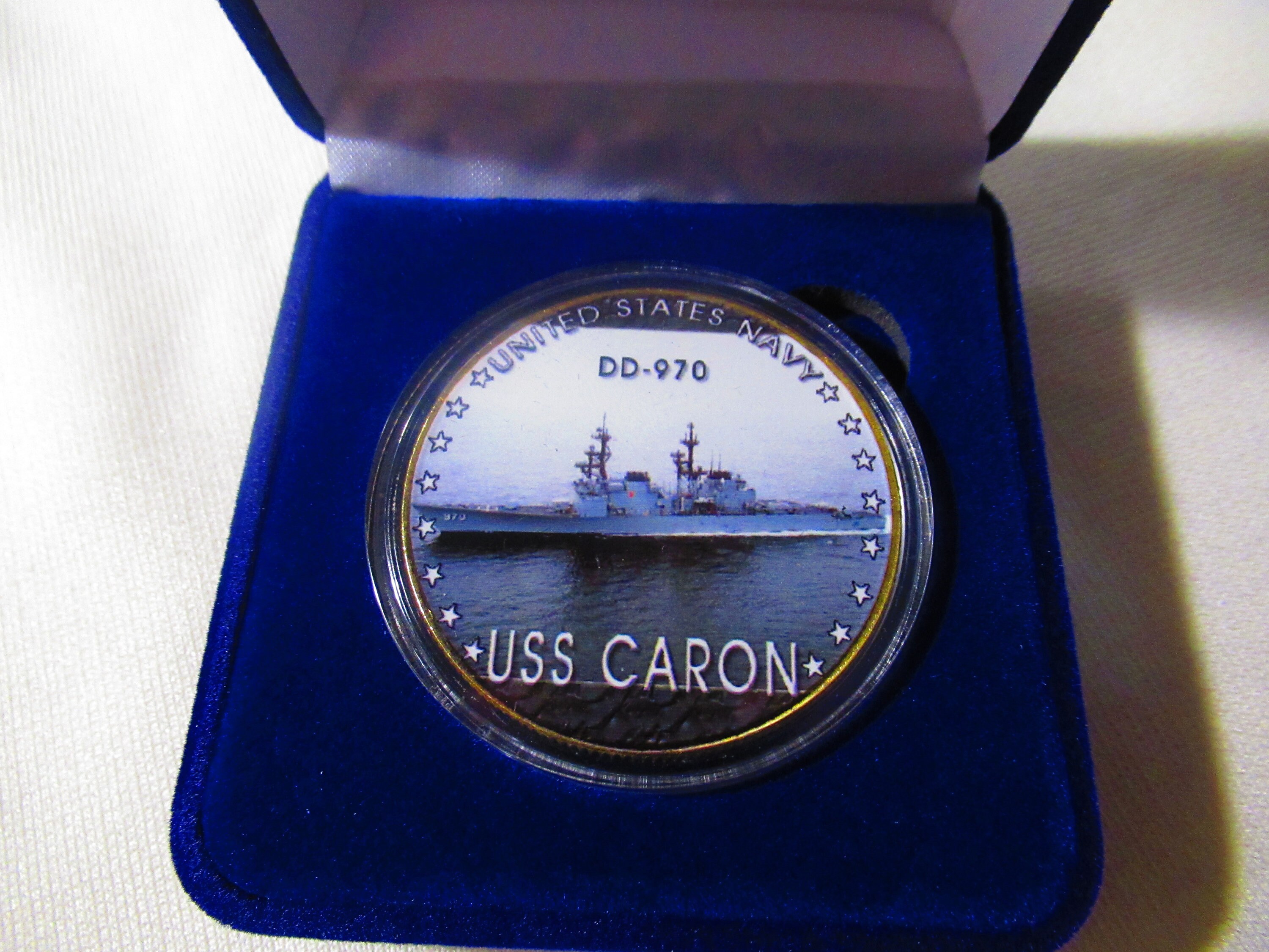 U S Navy USS CARON DD-970 Challenge Coin | Etsy