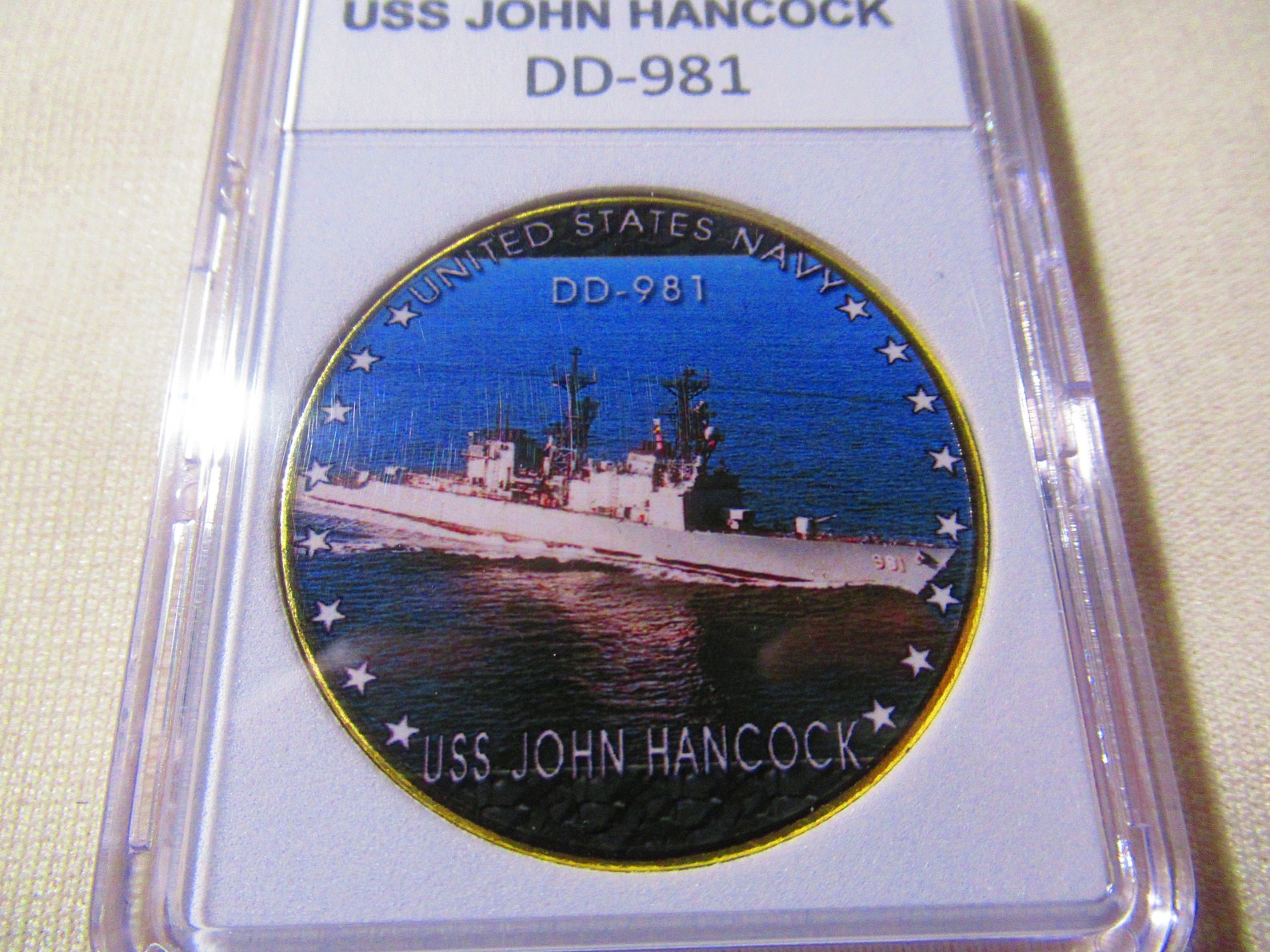 U S Navy - USS John Hancock (DD-981) Challenge Coin - Etsy