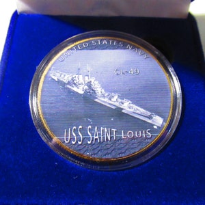 U S NAVY - USS Saint Louis CL-49 Challenge Coin - Etsy