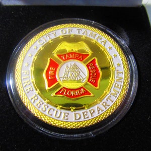 TAMPA FIRE-RESCUE Dept Challenge Coin - Etsy