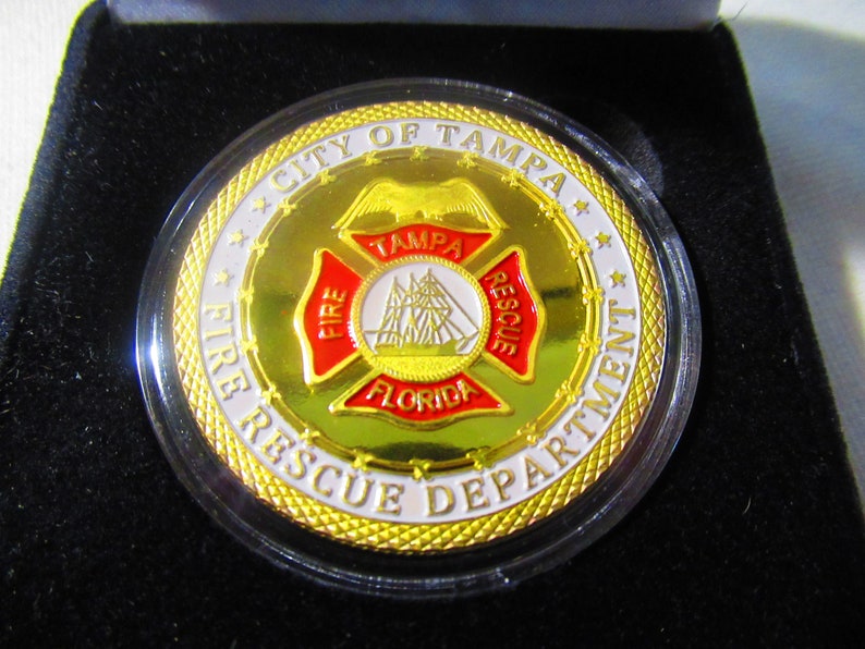 TAMPA FIRE-RESCUE Dept Challenge Coin - Etsy