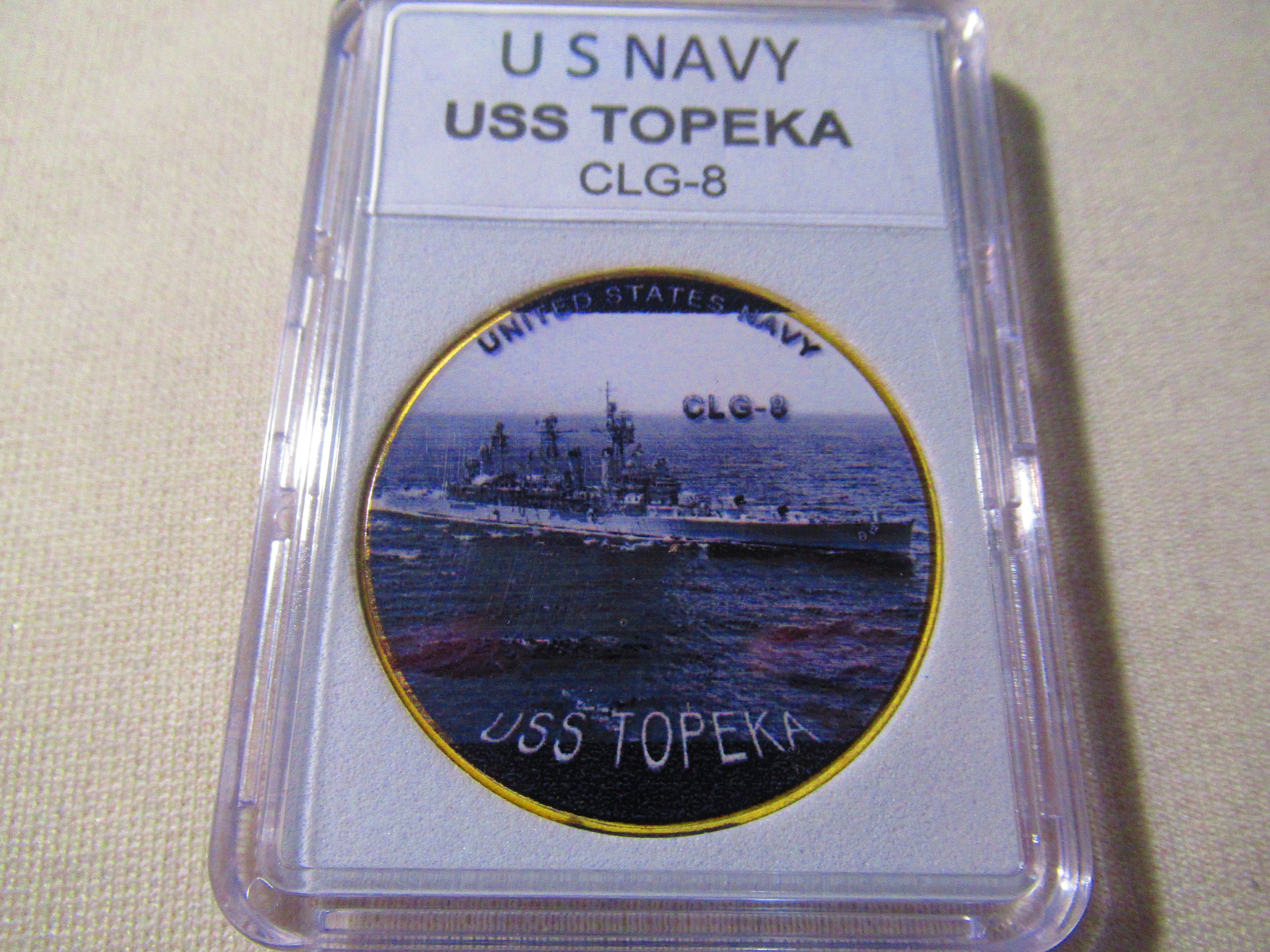 U S Navy - USS TOPEKA CLG-8 Challenge Coin - Etsy