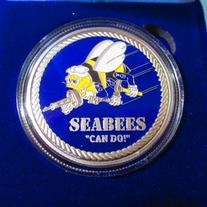 U S Navy SEABEES "can Do!" Challenge Coin - Etsy