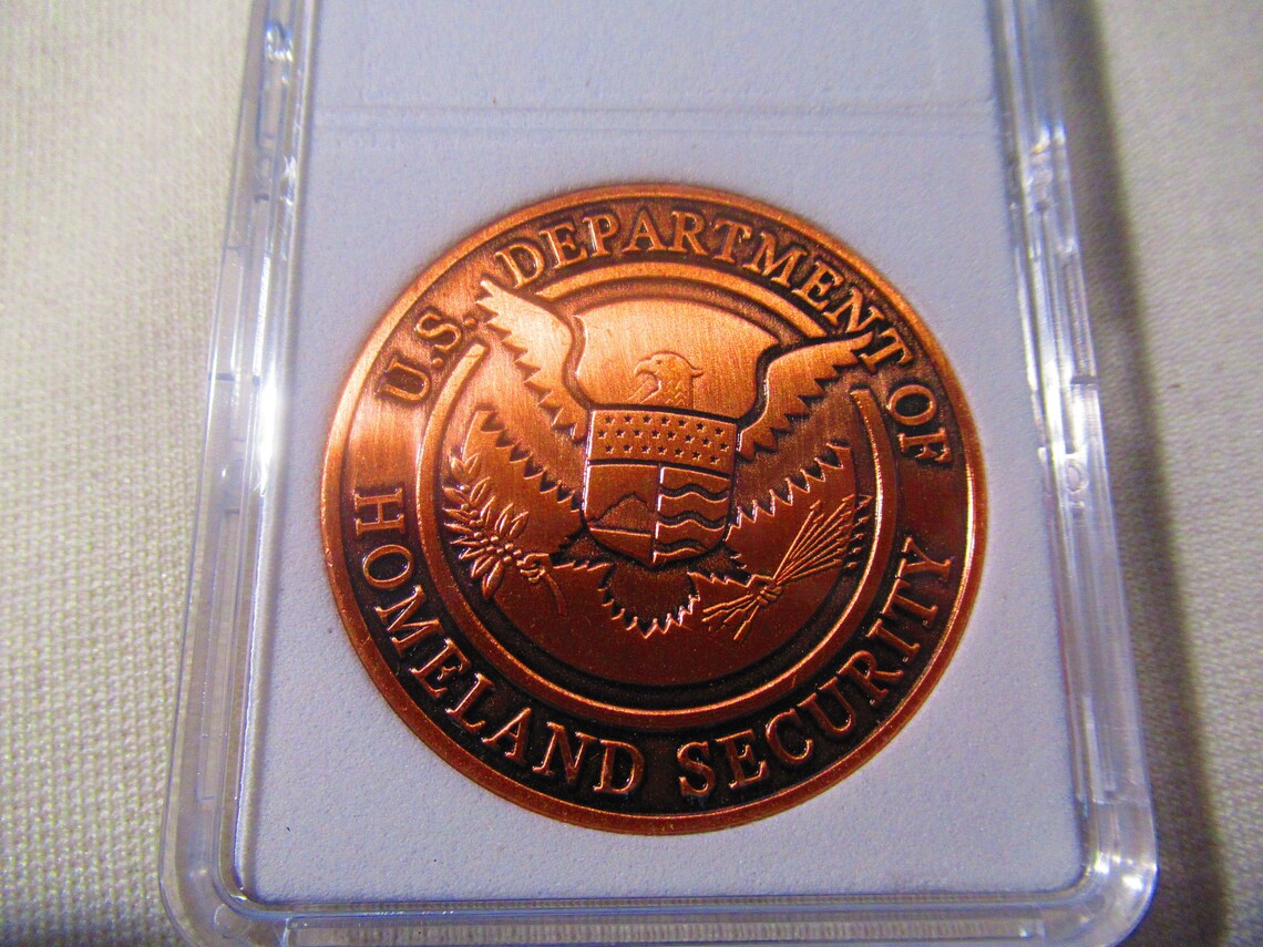 U.S. SECRET SERVICE Shield Challenge Coin COPPER - Etsy