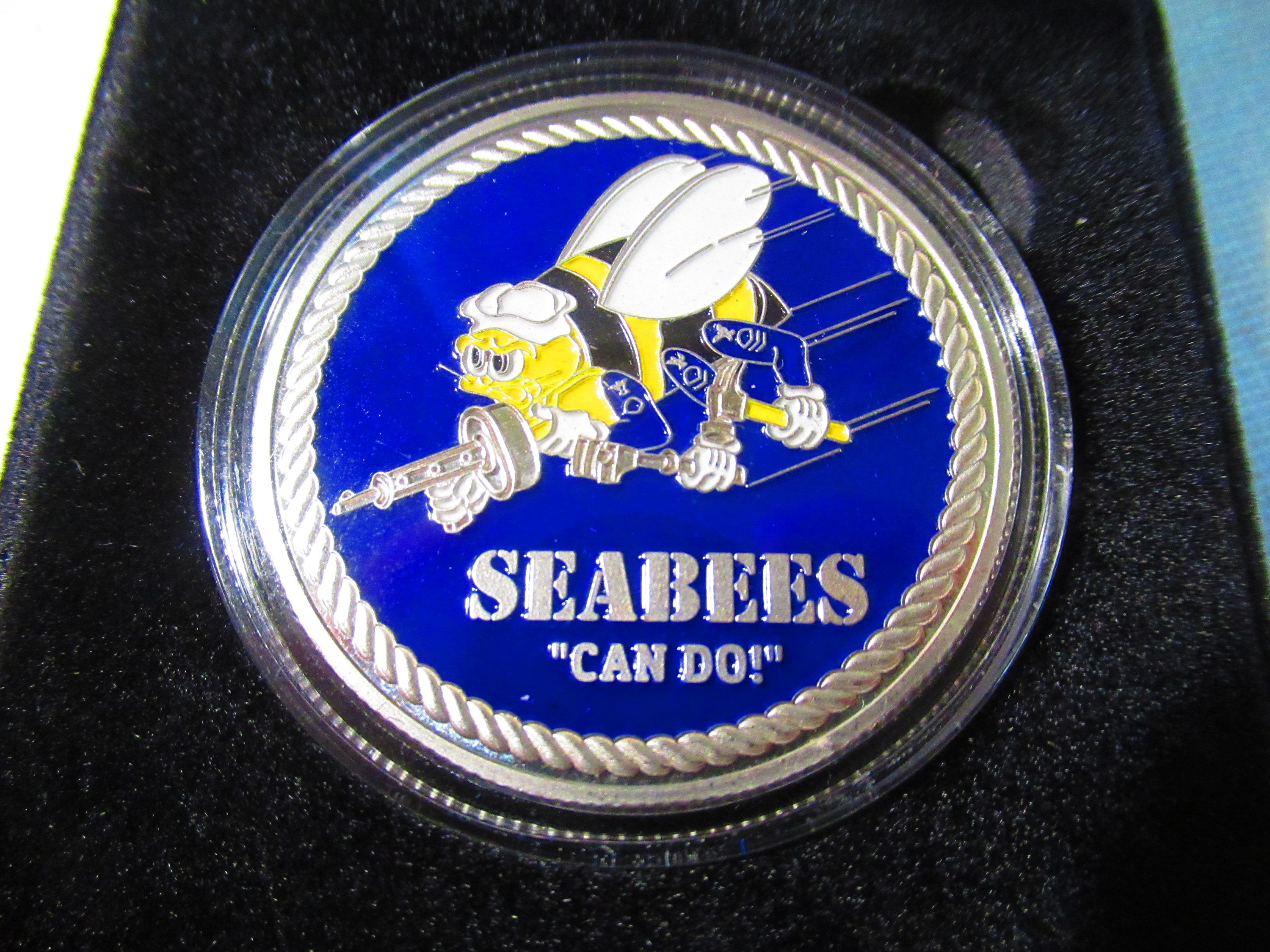 U S Navy SEABEES "can Do!" Challenge Coin - Etsy