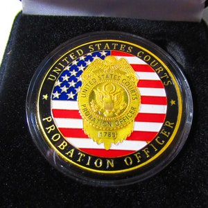 United States Courts Probation Officer Challenge Coin - Etsy