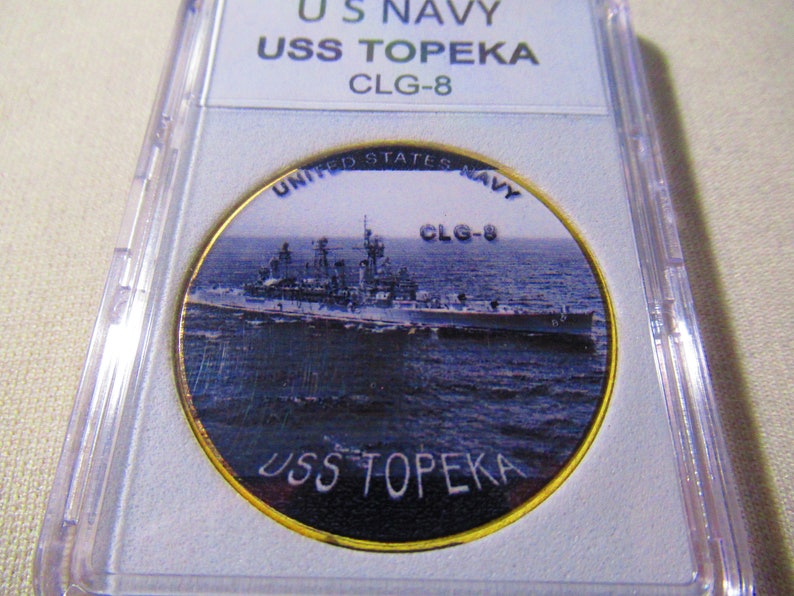 U S Navy USS TOPEKA CLG-8 Challenge Coin | Etsy