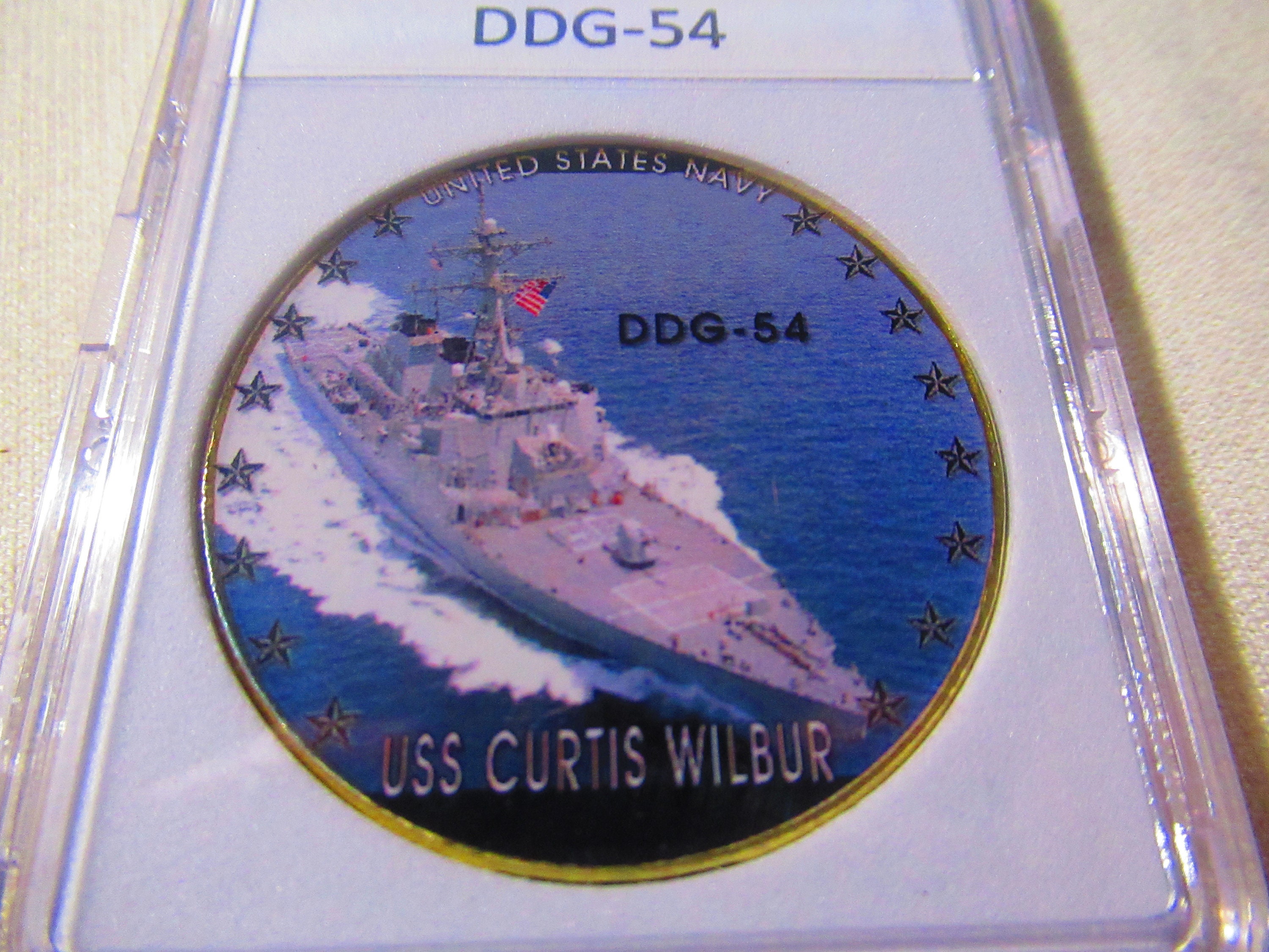 U S Navy - USS Curtis Wilbur (DDG-54) Challenge Coin - Etsy