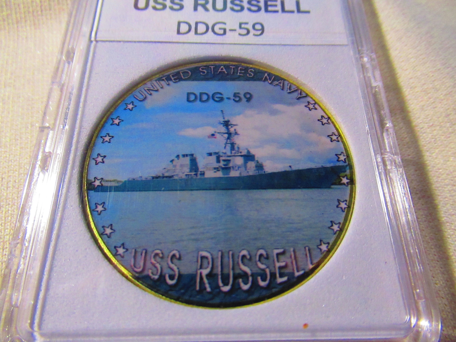 U S Navy USS RUSSELL DDG-59 Challenge Coin - Etsy