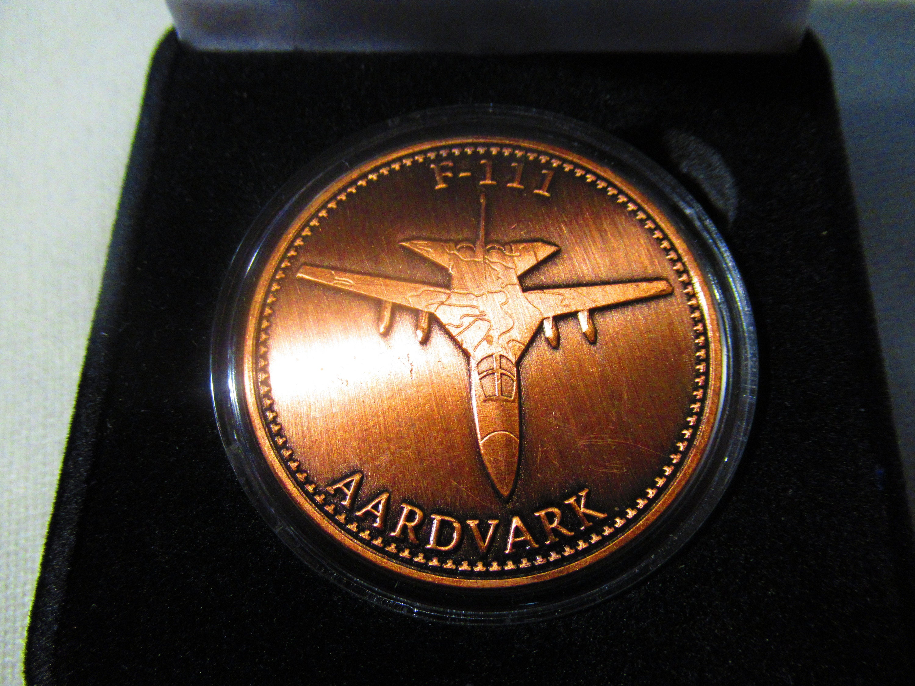U S Air Force F-111 AARDVARK COPPER Challenge Coin | Etsy