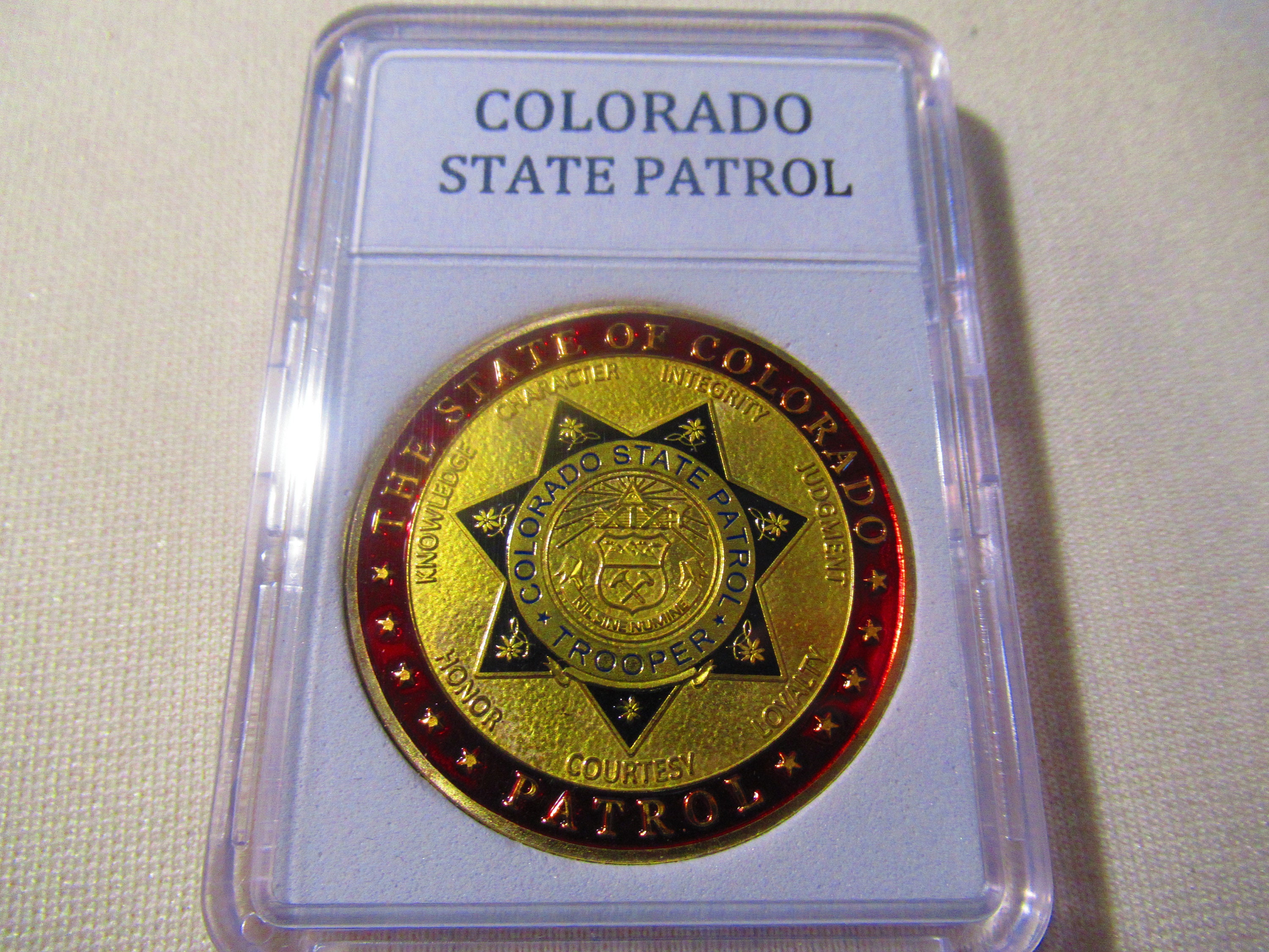 COLORADO STATE PATROL Challenge Coin - Etsy