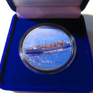 U S NAVY - USS Wichita (AOR-1) Challenge Coin - Etsy