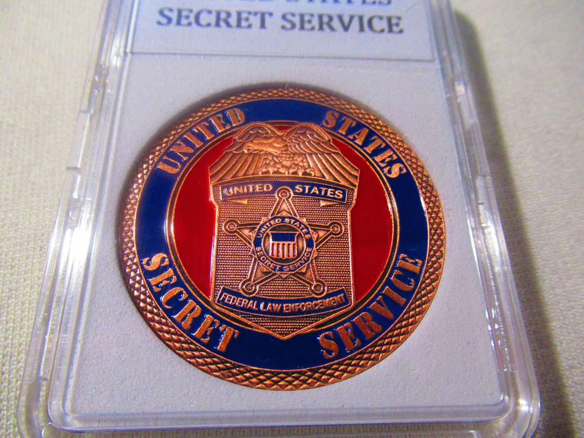 U.S. SECRET SERVICE Shield Challenge Coin COPPER - Etsy