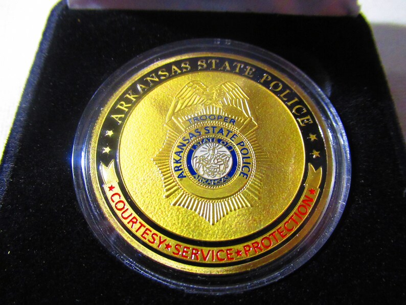 ARKANSAS STATE POLICE Challenge Coin - Etsy