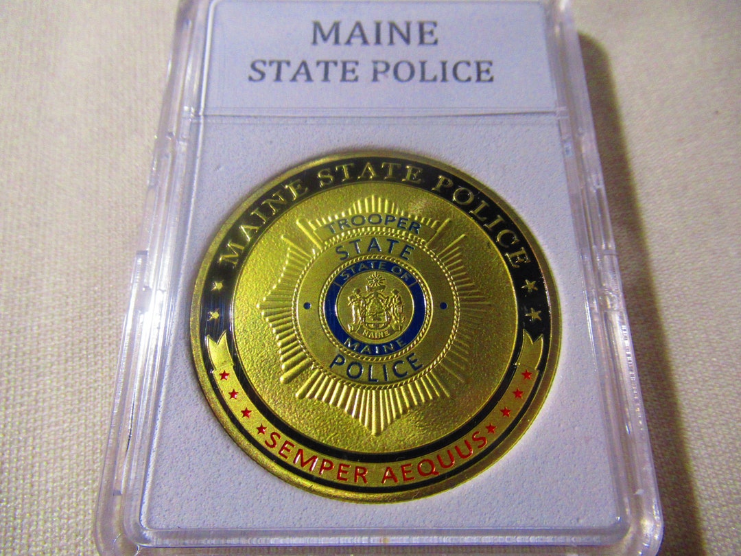 MAINE STATE POLICE Challenge Coin - Etsy