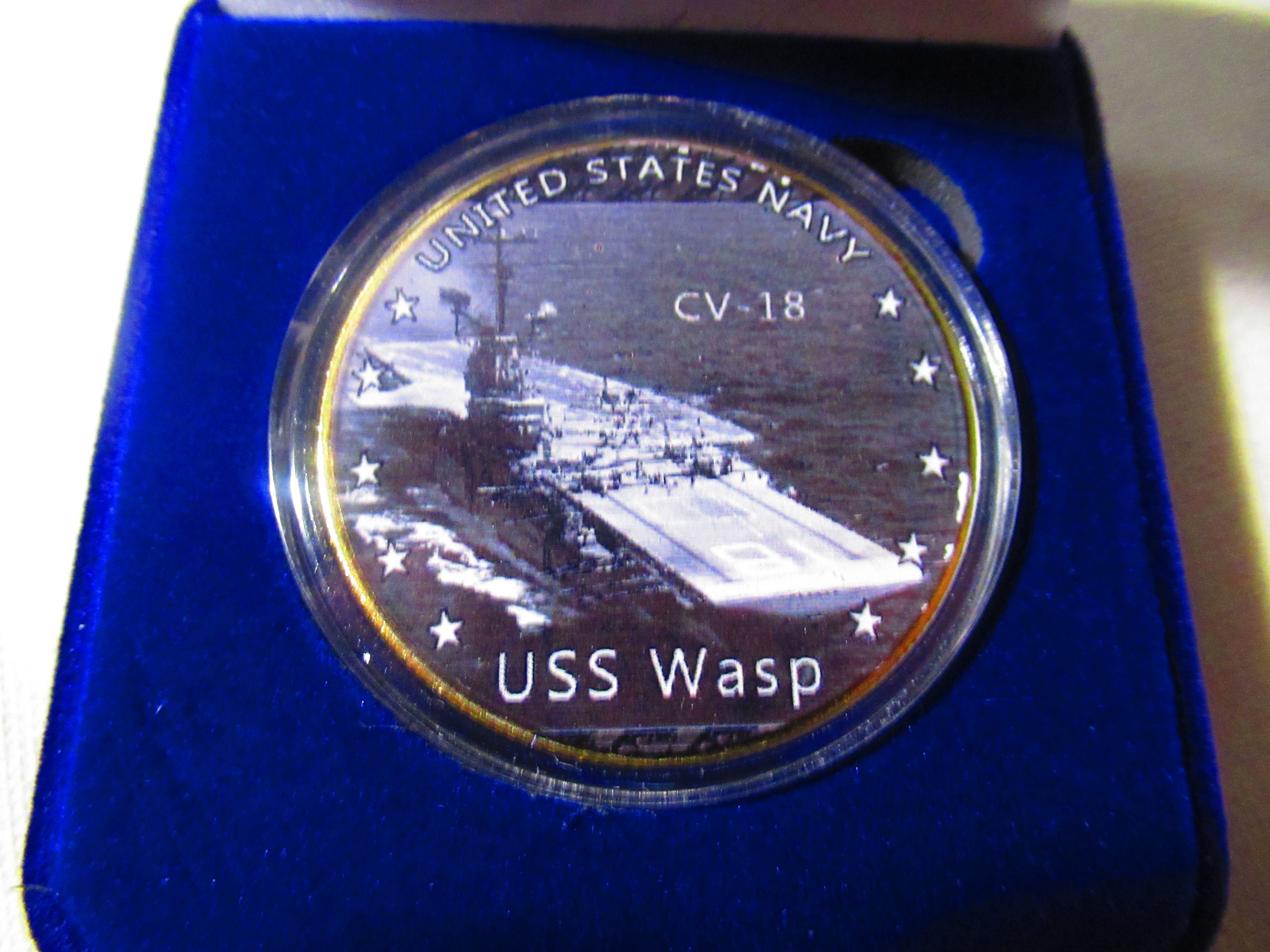 U S Navy USS WASP CV-18 Challenge Coin | Etsy