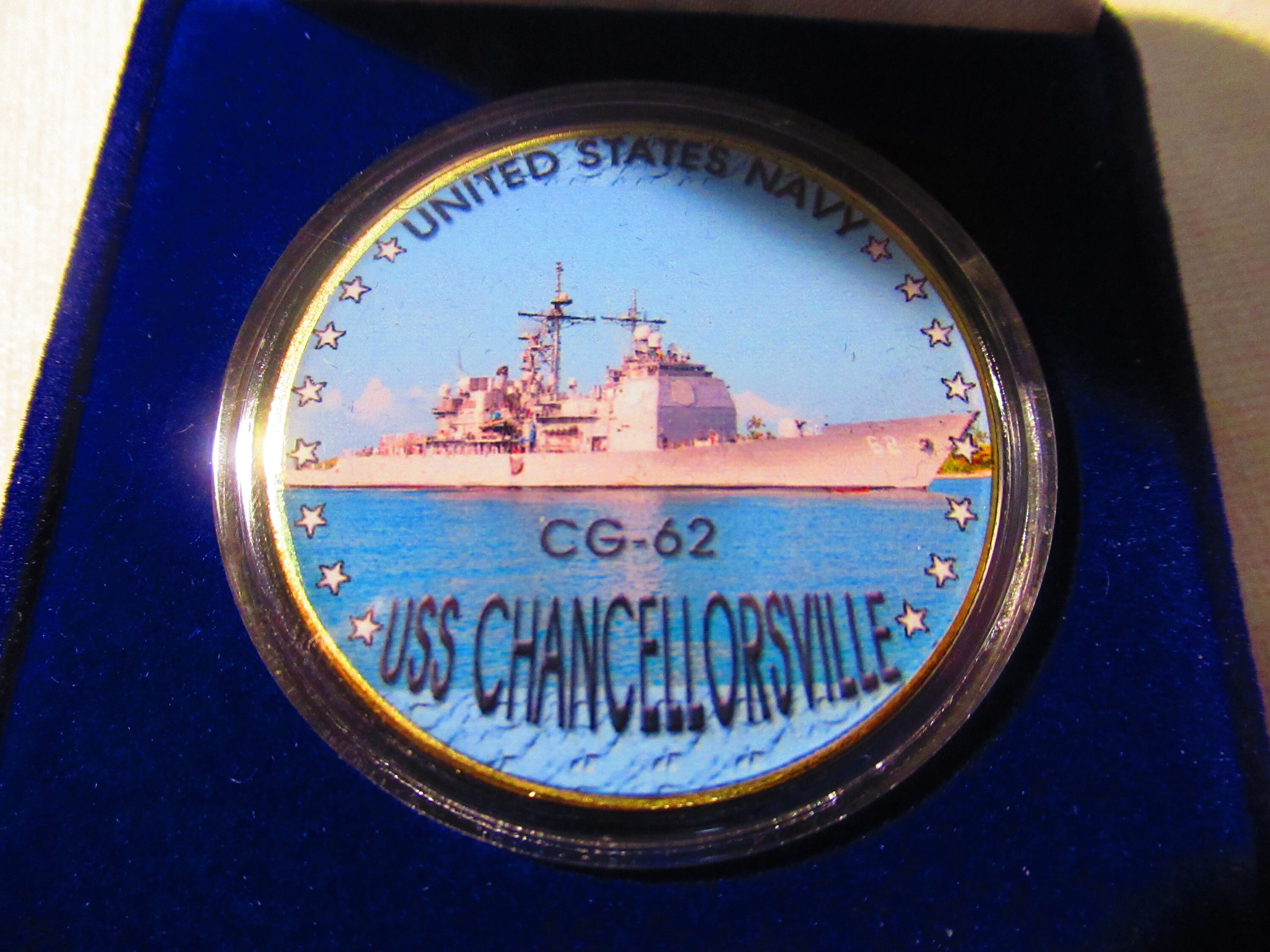 U S Navy - USS CHANCELLORSVILLE / CG-62 Challenge Coin - Etsy