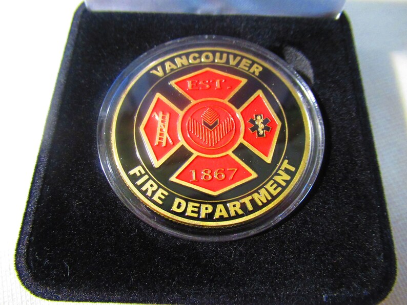 VANCOUVER FIRE DEPT. Challenge Coin - Etsy