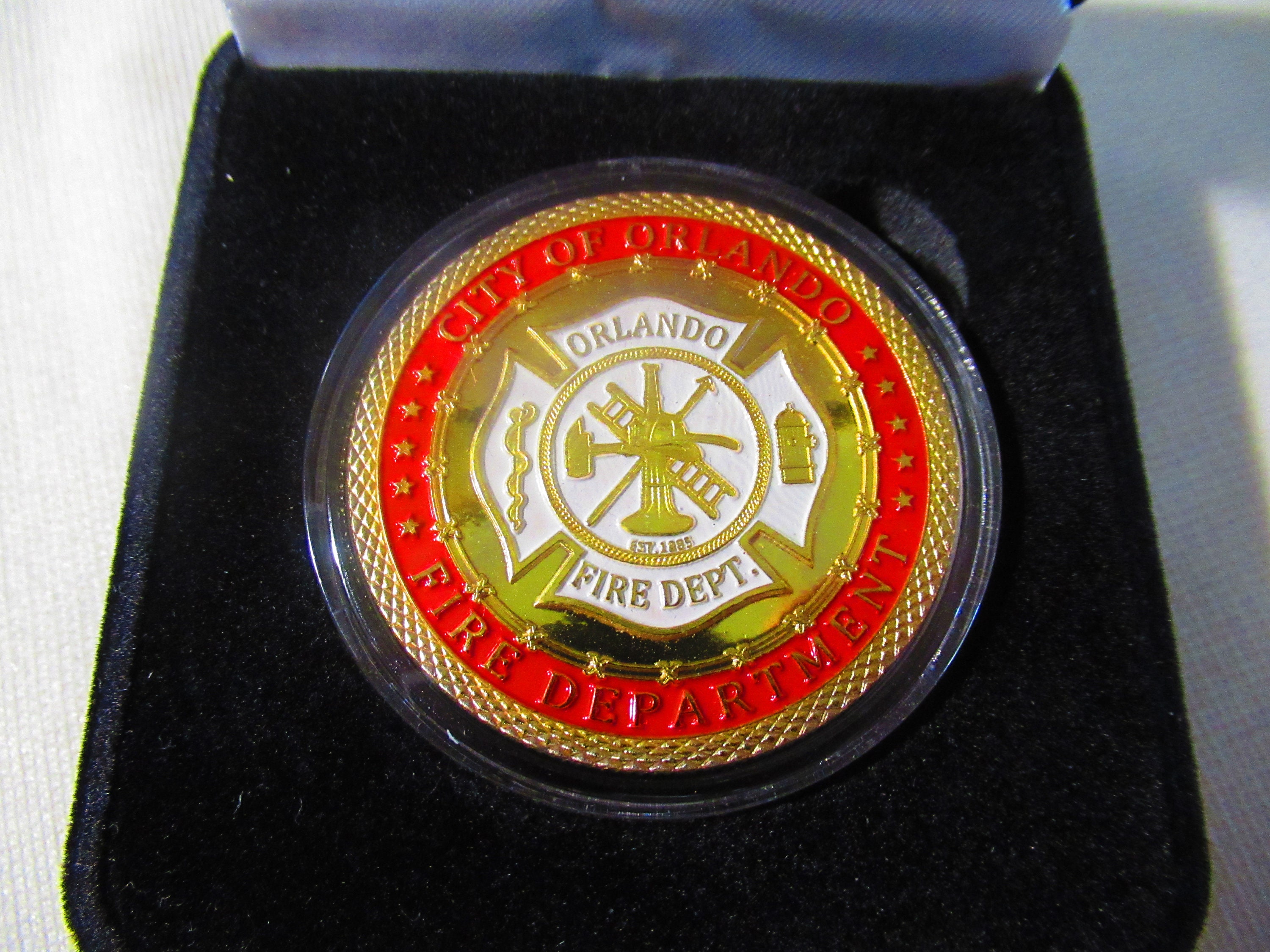 City of ORLANDO FIRE DEPT. Challenge Coin | Etsy