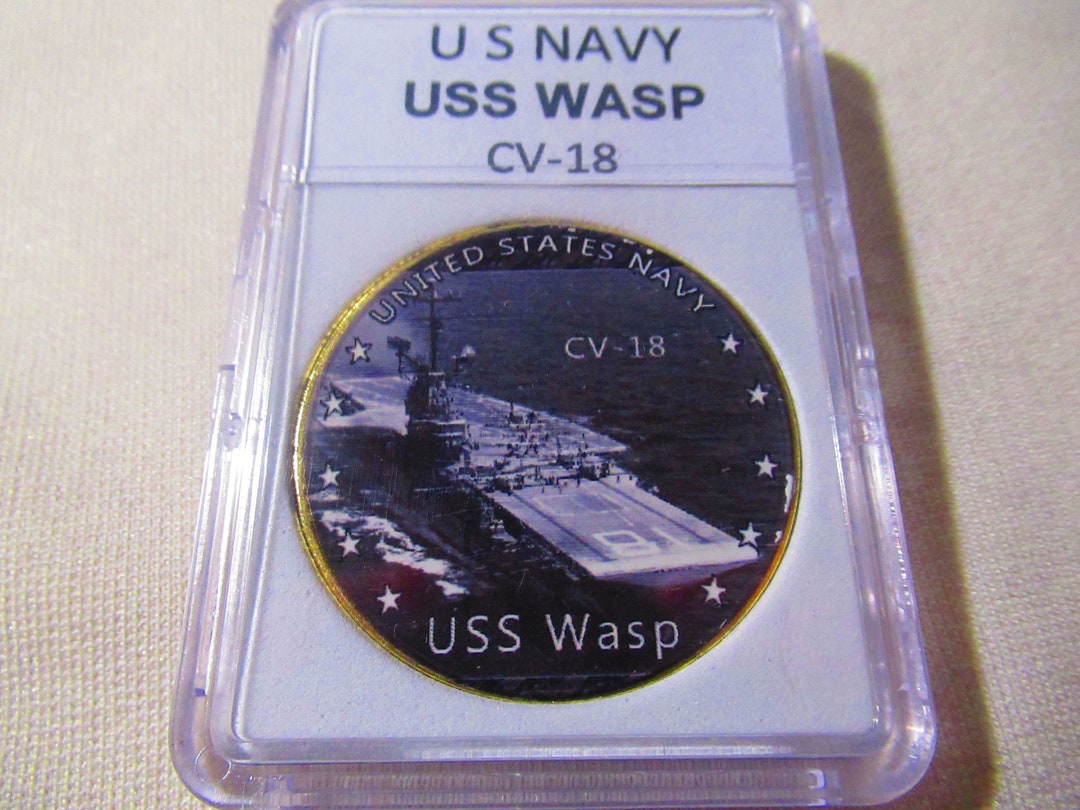 U S Navy - USS WASP - CV-18 - Challenge Coin - Etsy