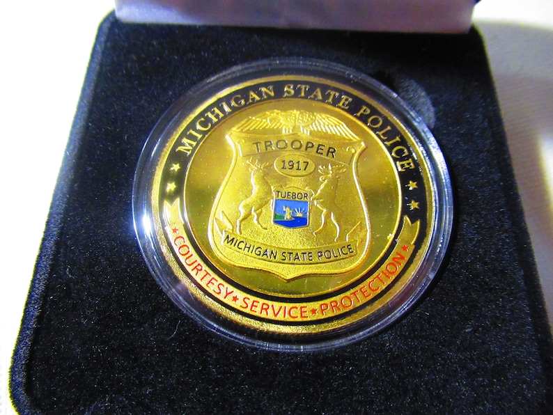 MICHIGAN STATE POLICE Challenge Coin - Etsy