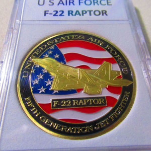 U S AIR FORCE F-22 RAPTOR Challenge Coin - Etsy