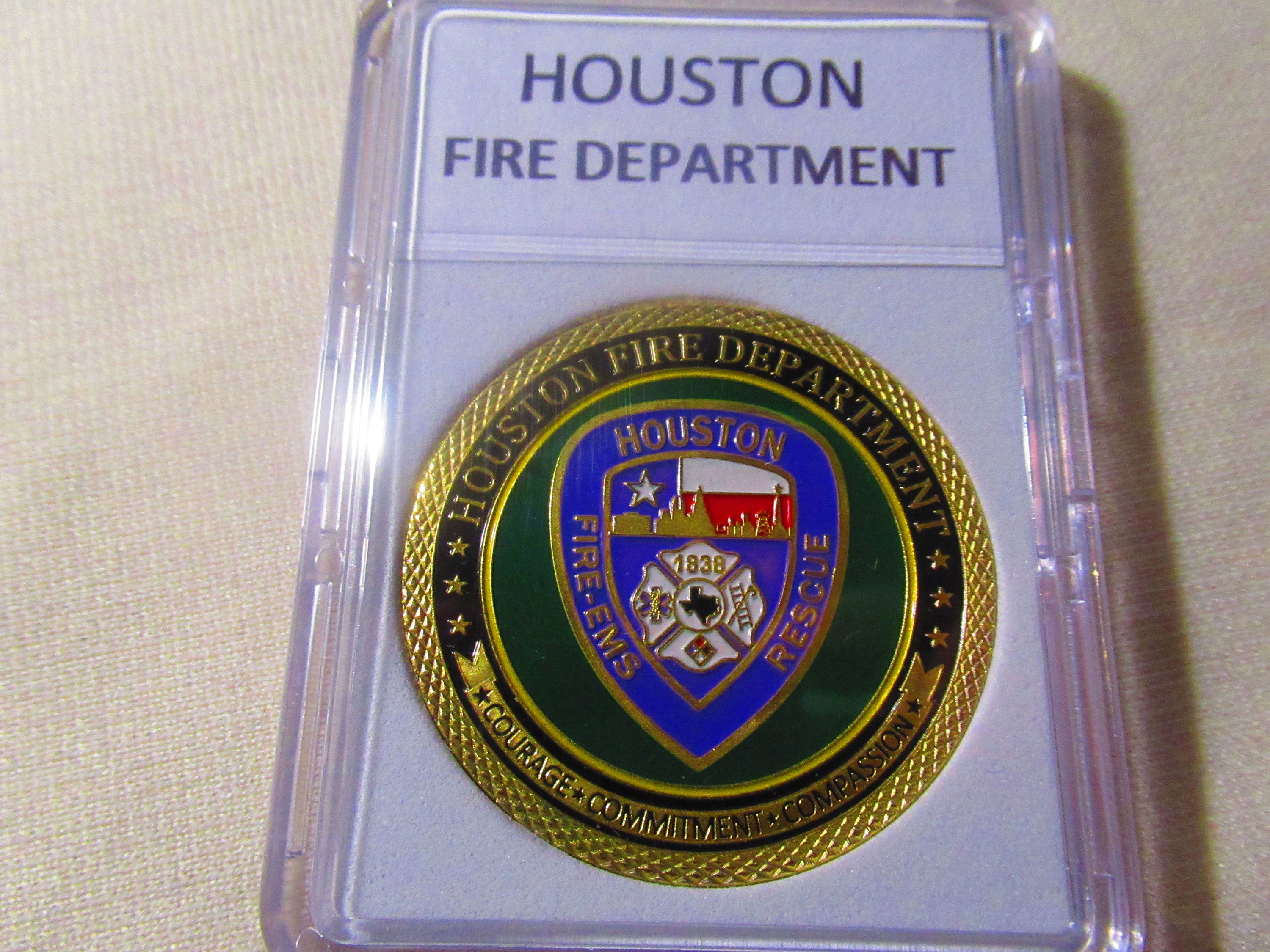 HOUSTON Fire Dept. Challenge Coin - Etsy