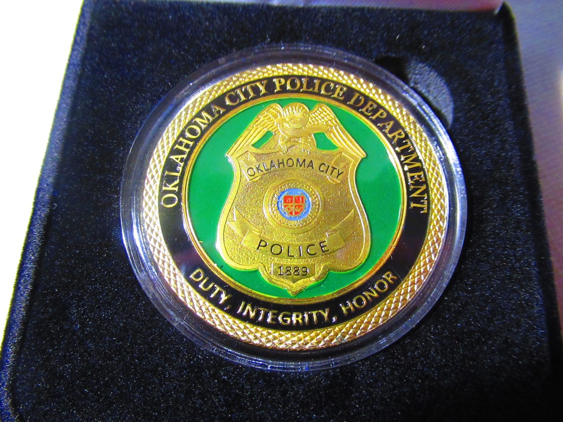 Oklahoma City Police Dept Challenge Coin - Etsy