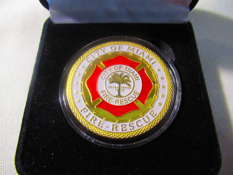 MIAMI FIRE RESCUE Challenge Coin - Etsy