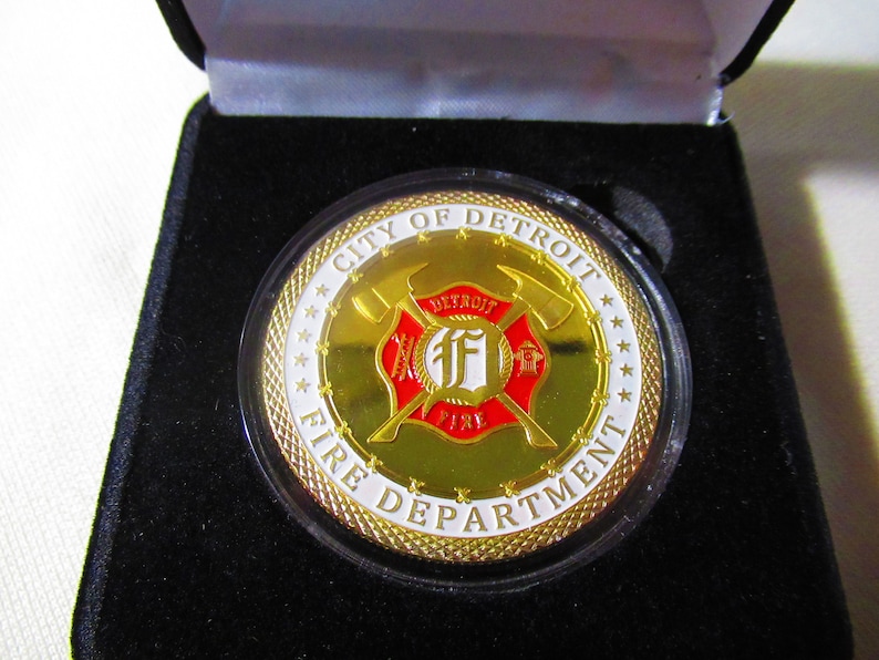 DETROIT Fire Dept. Challenge Coin - Etsy