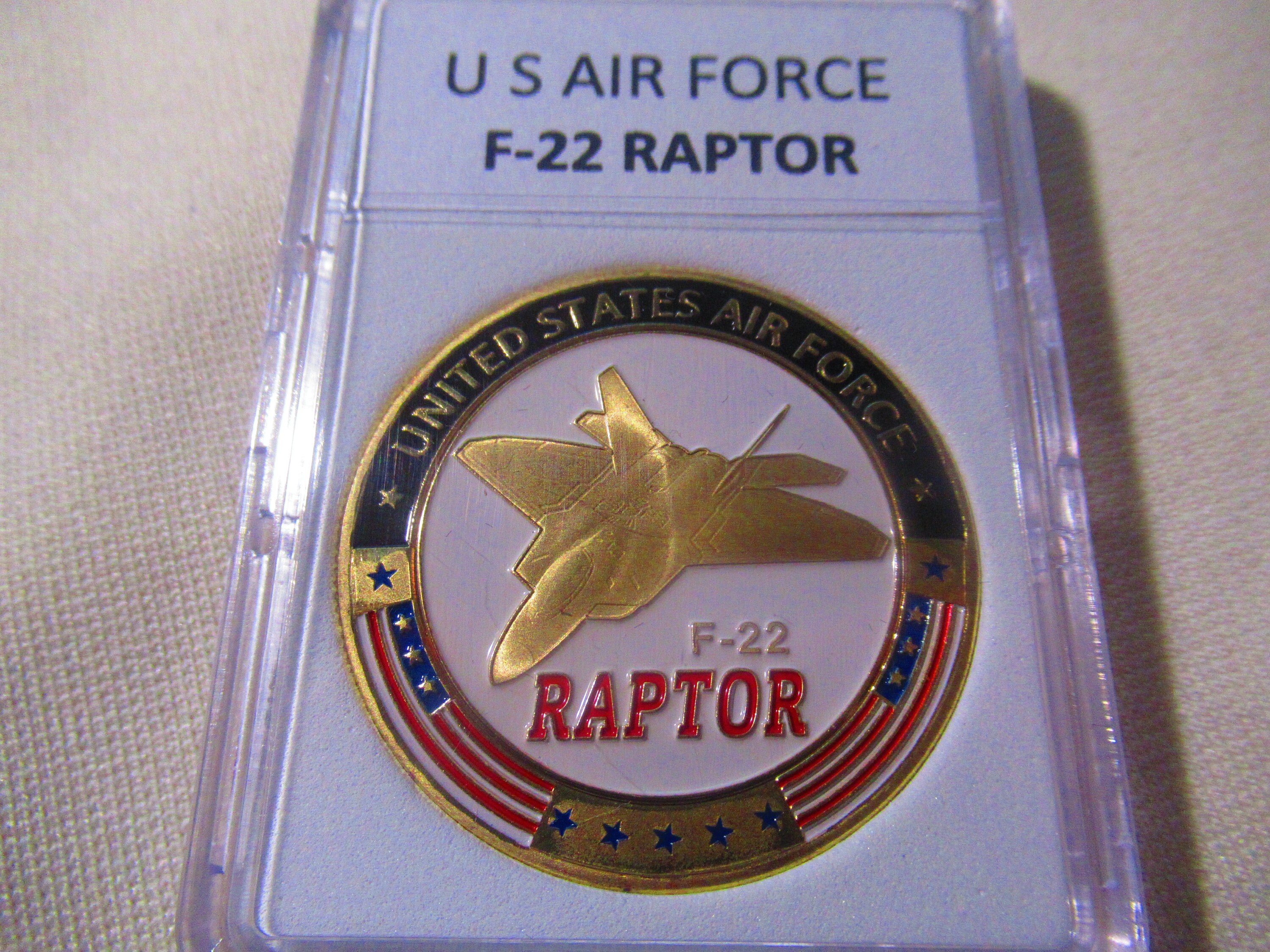 U S AIR FORCE F-22 RAPTOR Challenge Coin | Etsy