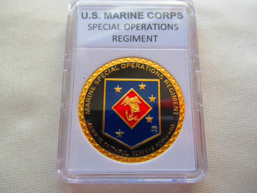 U S Marine Corps SPECIAL OPERATIONS REGIMENT Challenge Coin - Etsy