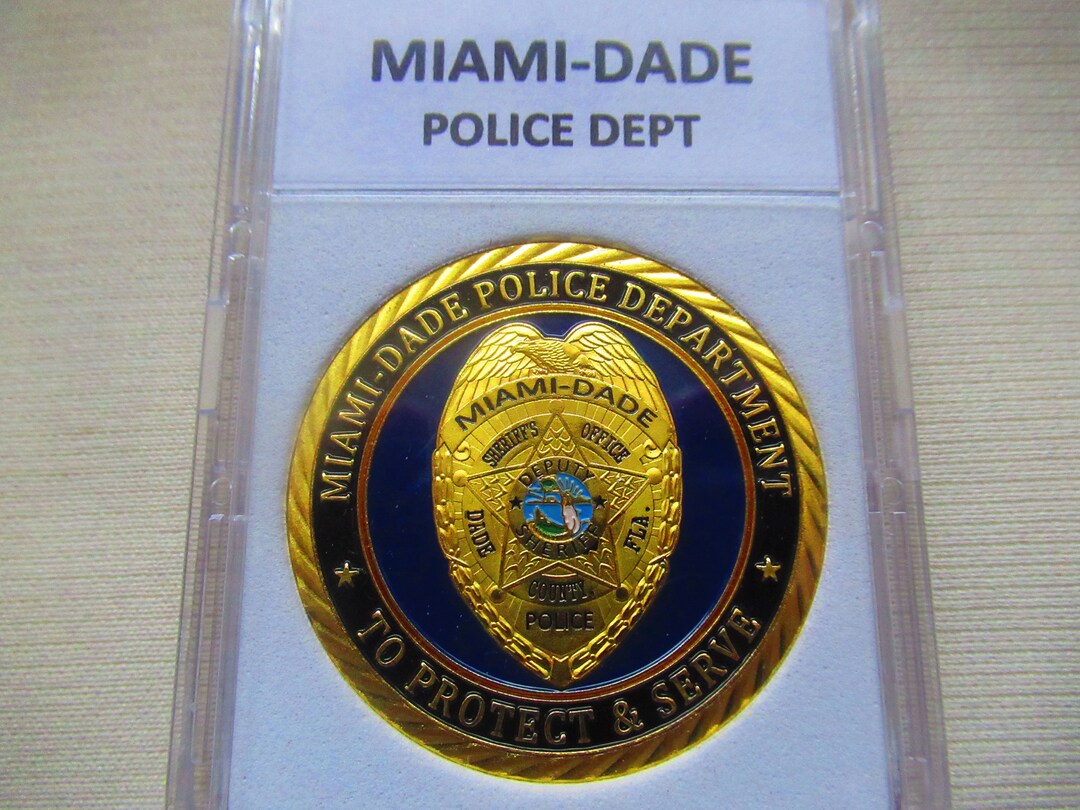 MIAMI-DADE Police Dept. Challenge Coin - Etsy