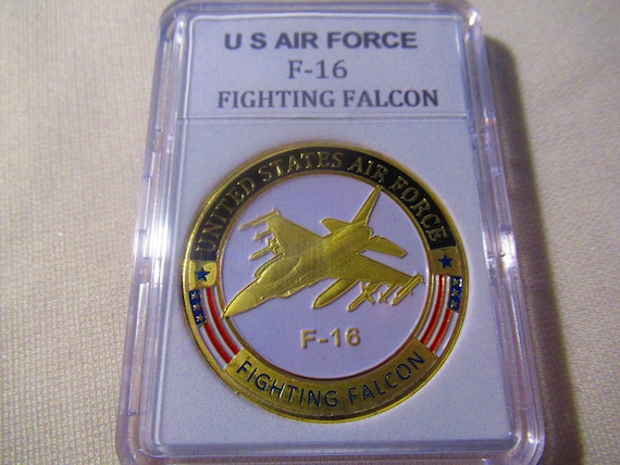 U S Air Force F-16 FIGHTING FALCON Challenge Coin | Etsy
