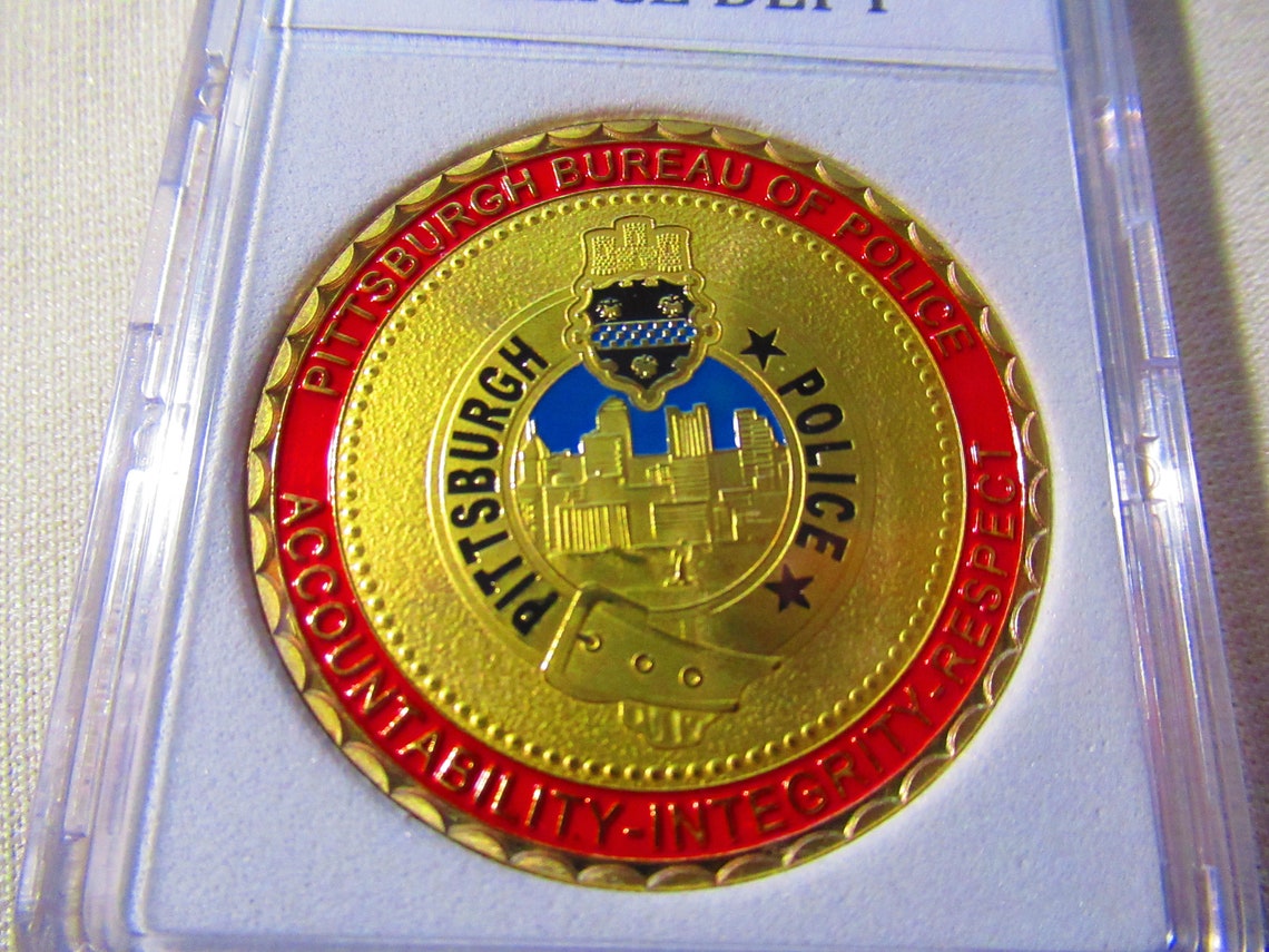 City of PITTSBURGH POLICE DEPT Challenge Münze - Etsy.de
