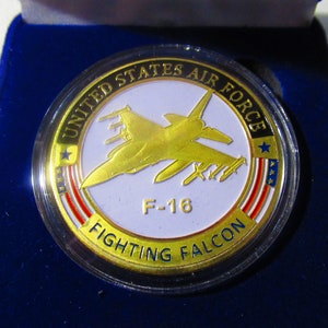 U S Air Force F-16 FIGHTING FALCON Challenge Coin - Etsy