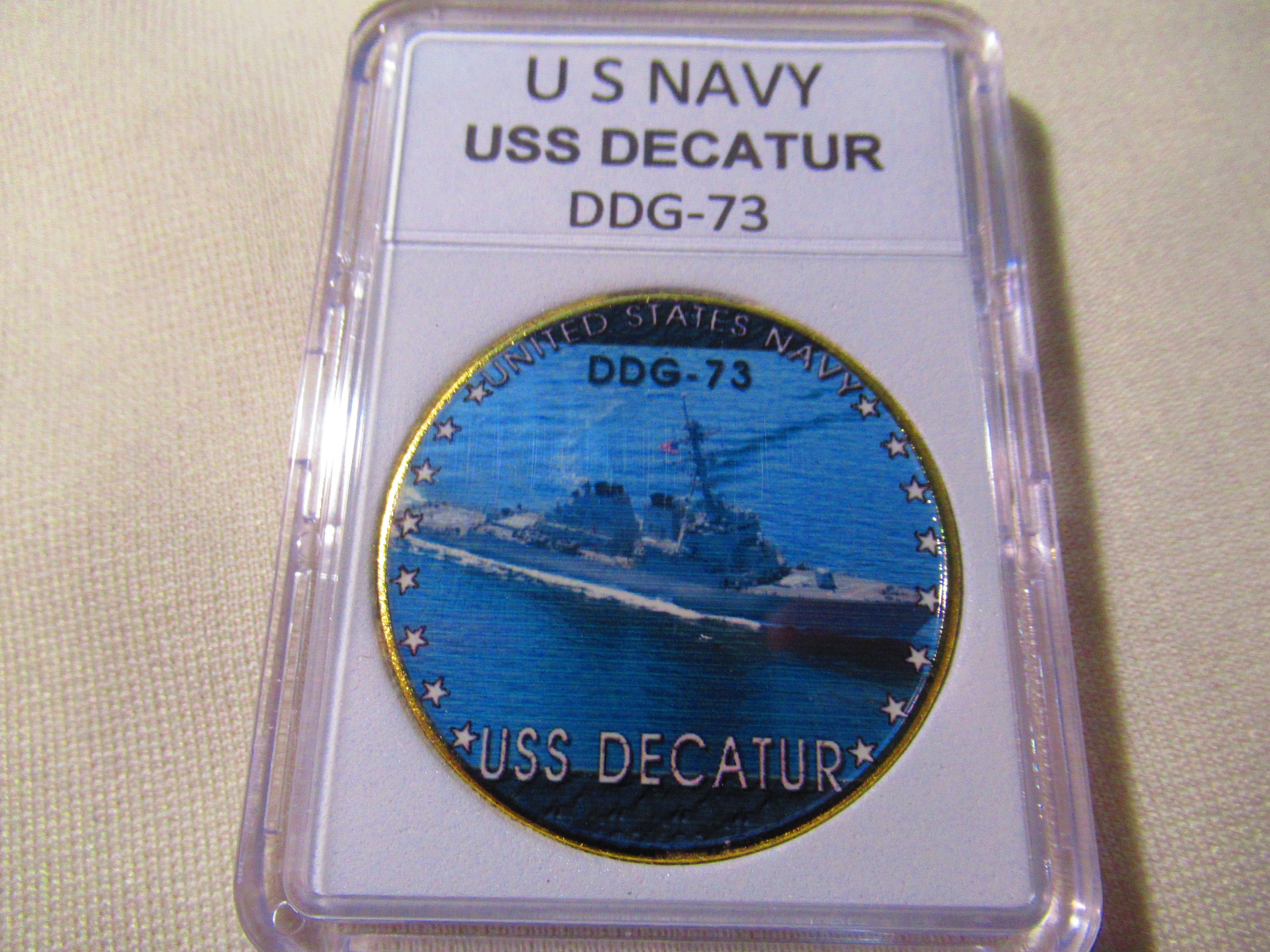 U S Navy USS DECATUR DDG-73 Challenge Coin | Etsy