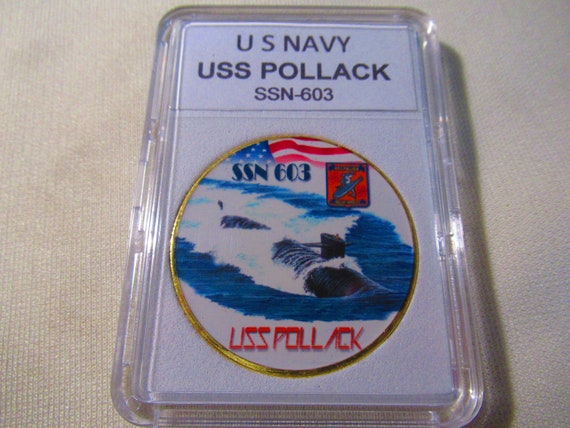 U S Navy Submarine USS POLLACK / SSN-603 Challenge Coin | Etsy